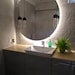 Semicircle Mirror Cut Circle LED, Wall Mirror, Illuminated Mirror ...