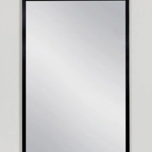 Black Frame LED Bathroom Mirror, Rectangular Wall Mirror - Etsy