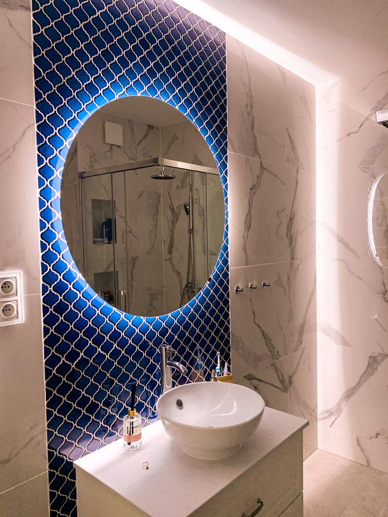 Mirror Round Led Wall Mirror LED Illuminated Mirror - Etsy