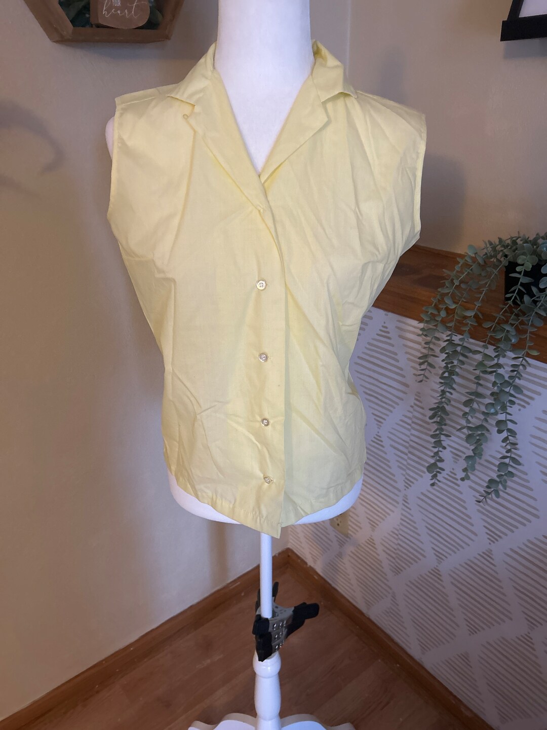 True Vintage Pale Yellow Blouse - Etsy