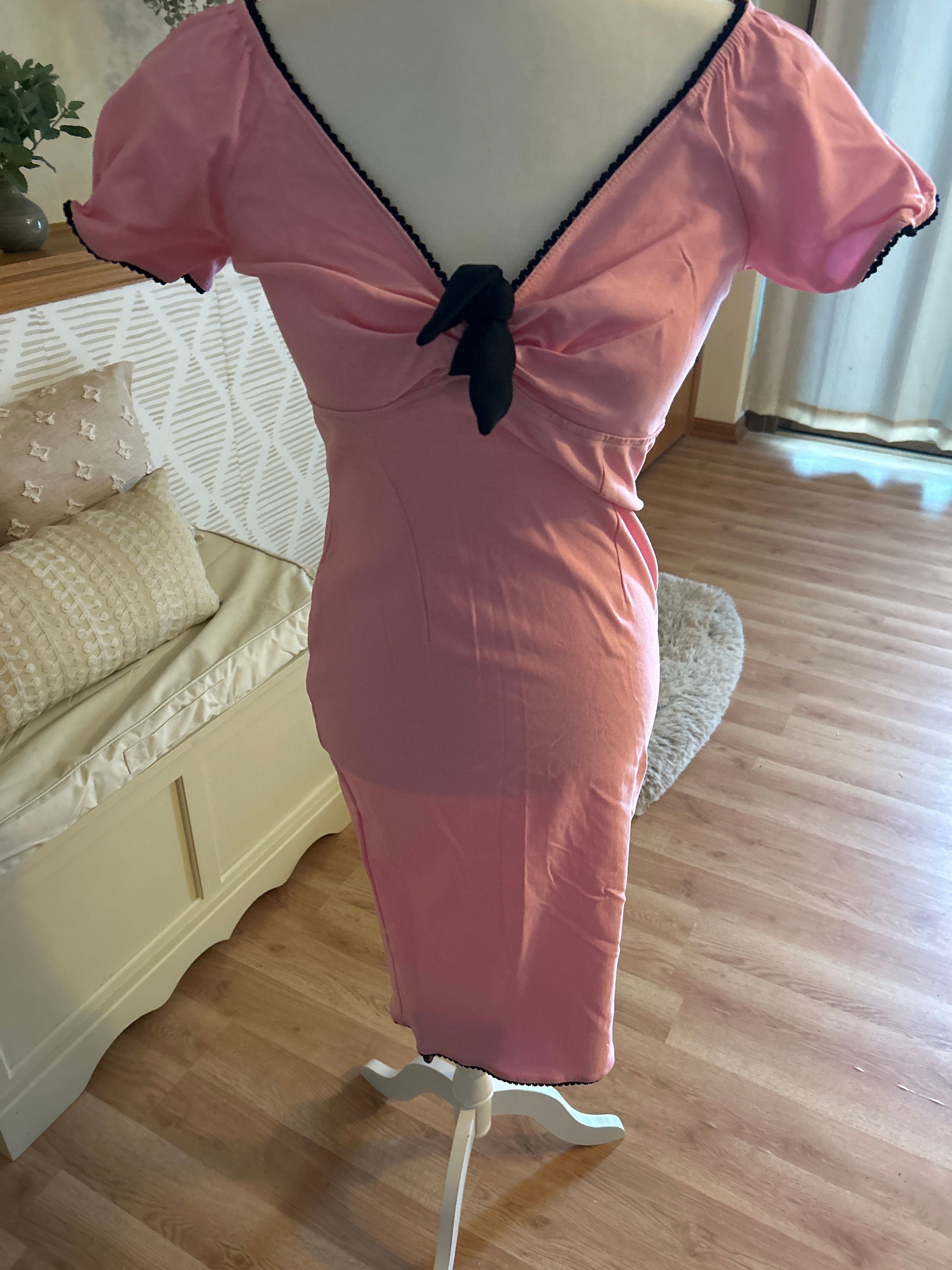 Light Pink Pin up Wiggle Dress - Etsy