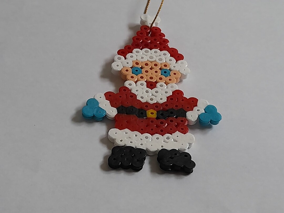 Santa Hama Bead Decorations - Etsy UK