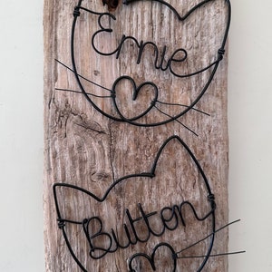 Personalised Cat Sign Personalised Cat Face With Name Pet Cat Cat ...