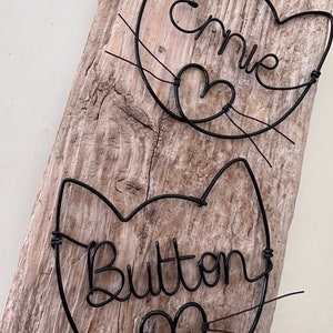 Personalised Cat Sign Personalised Cat Face With Name Pet Cat Cat ...