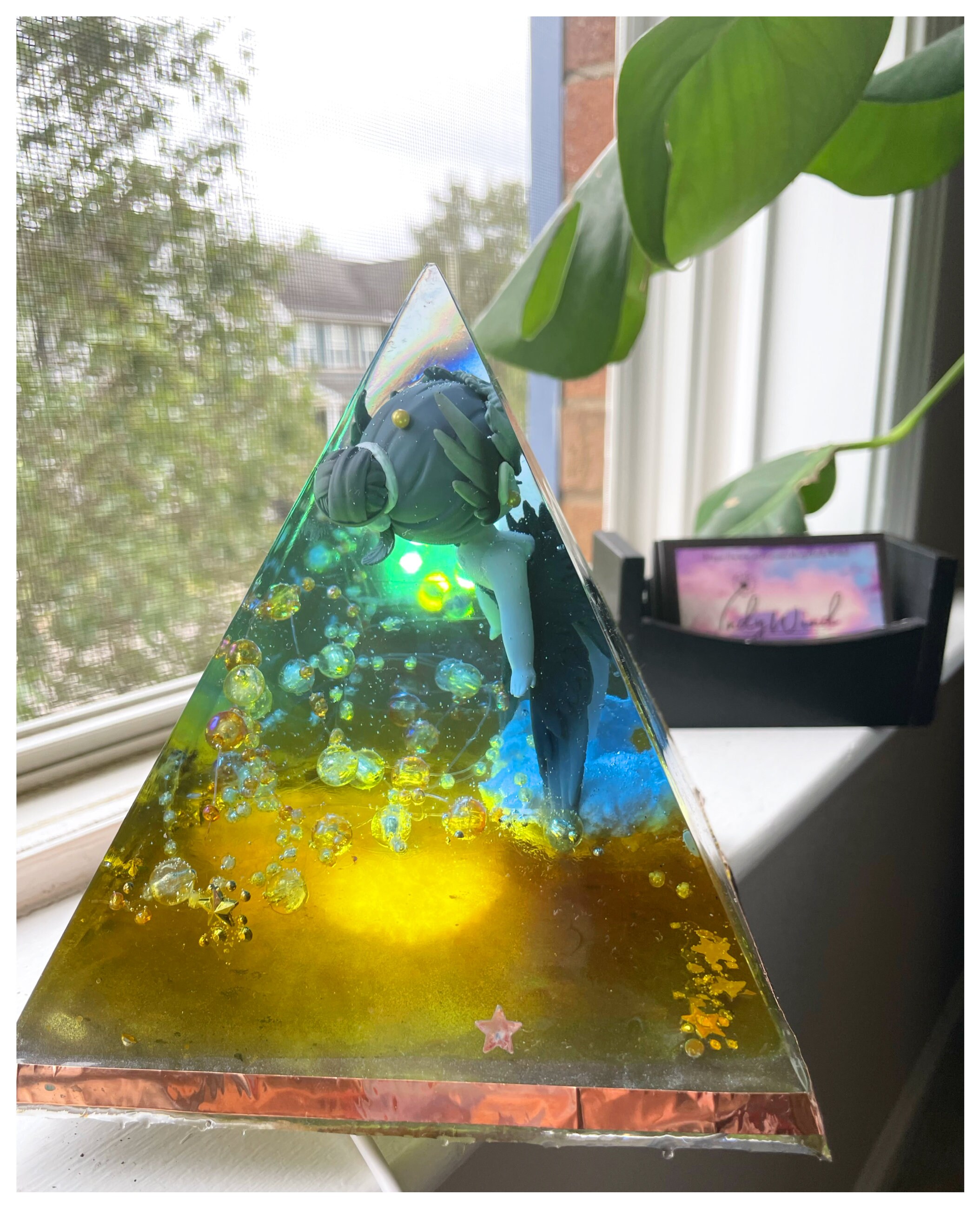 Darkling Anime Fairy Resin Pyramid Light up Resin Pyramid - Etsy