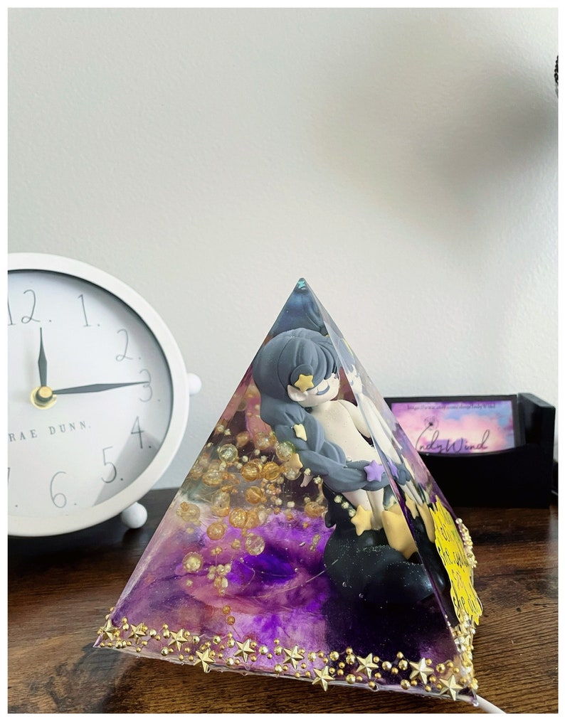 Large Resin Pyramid Light, Anime Princess Galaxy Resin Pyramid ...