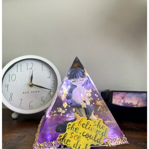 Large Resin Pyramid Light, Anime Princess Galaxy Resin Pyramid ...