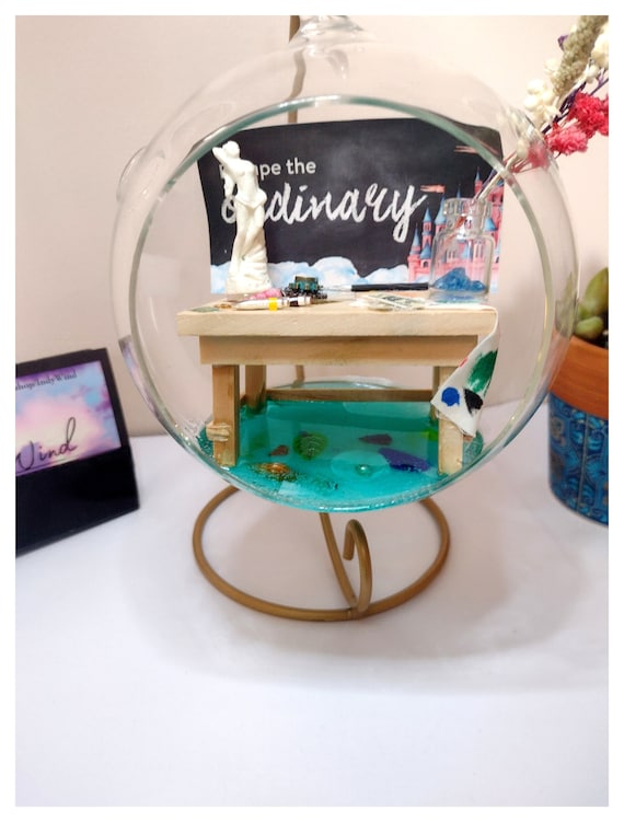 Thriving Artist Terrarium 3d Vision Board Aspiring Artist | Etsy
