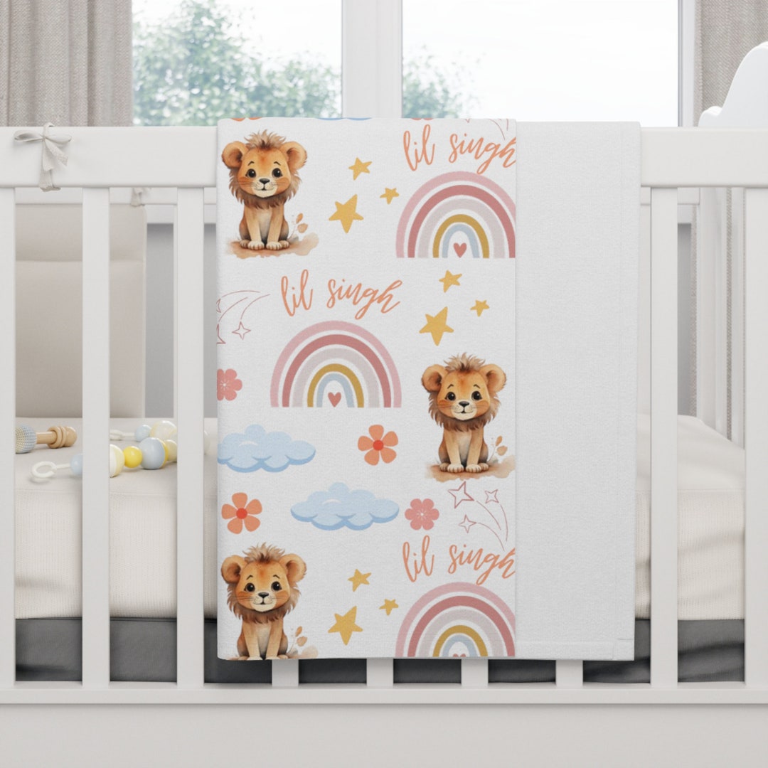 Lil Singh Lion Baby Blanket, Sikh Desi Newborn Baby Gifts, Sikh Baby ...