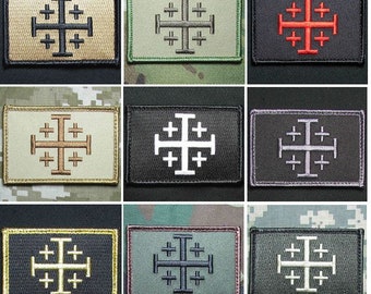 Jerusalem Cross Patch - Etsy