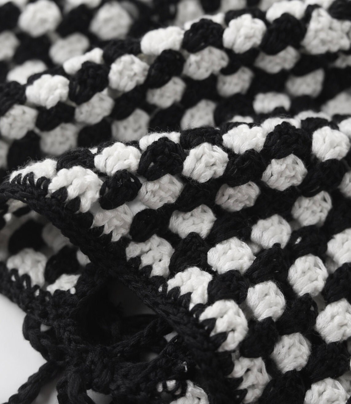 Check Pattern Crochet Sleeveless Top - Etsy