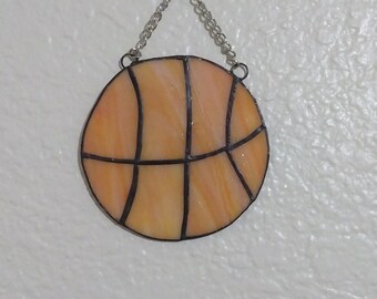 Stained Glass Basketball Suncatcher - Etsy