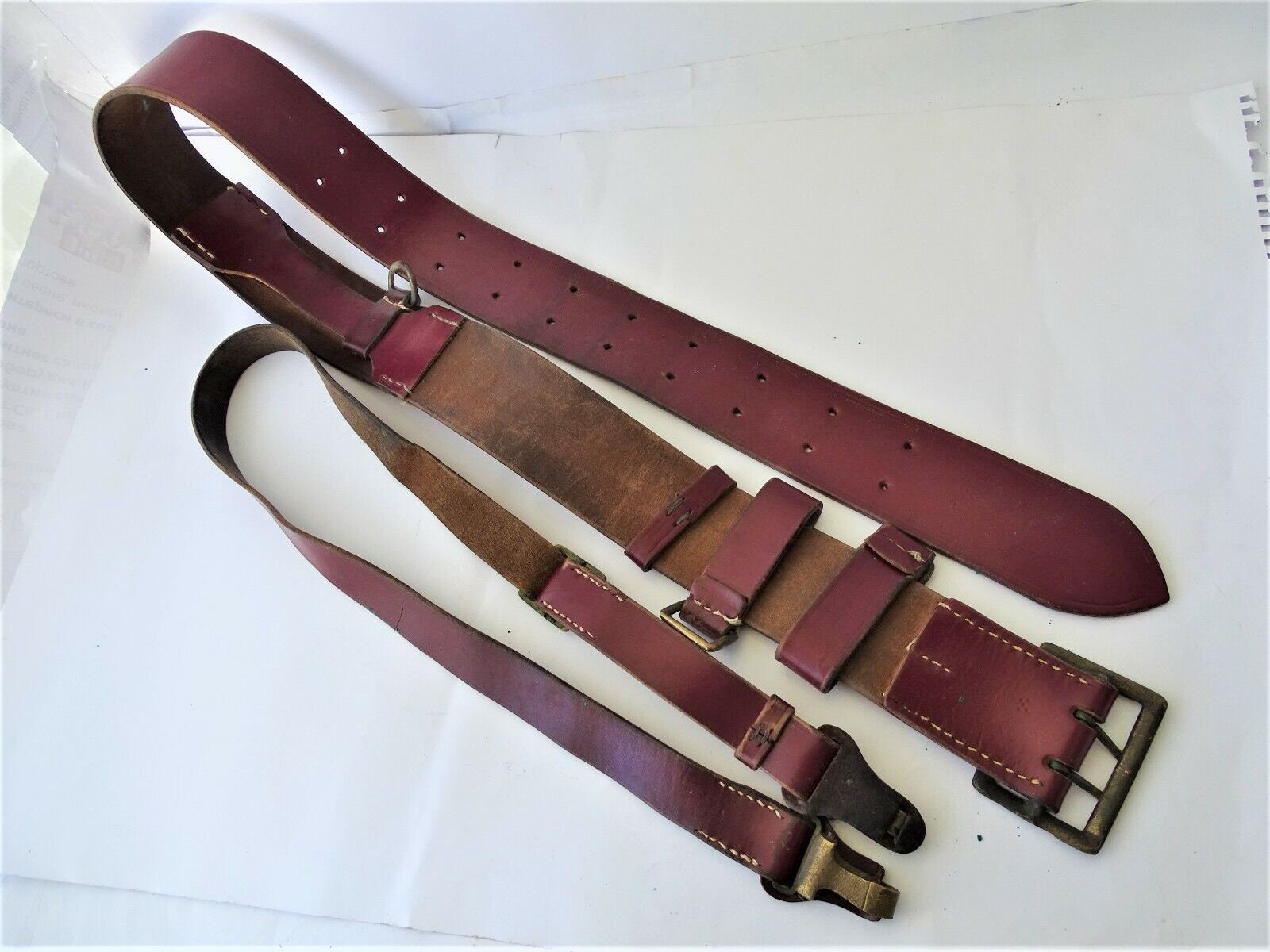 German Officer Luger P08 Holster Leather Belt and Strap Fb13 - Etsy