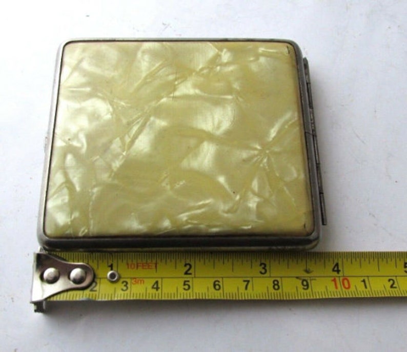 1930s Rare Antique Art Deco Amber Bakelite Celluloid Cigarette Case ...