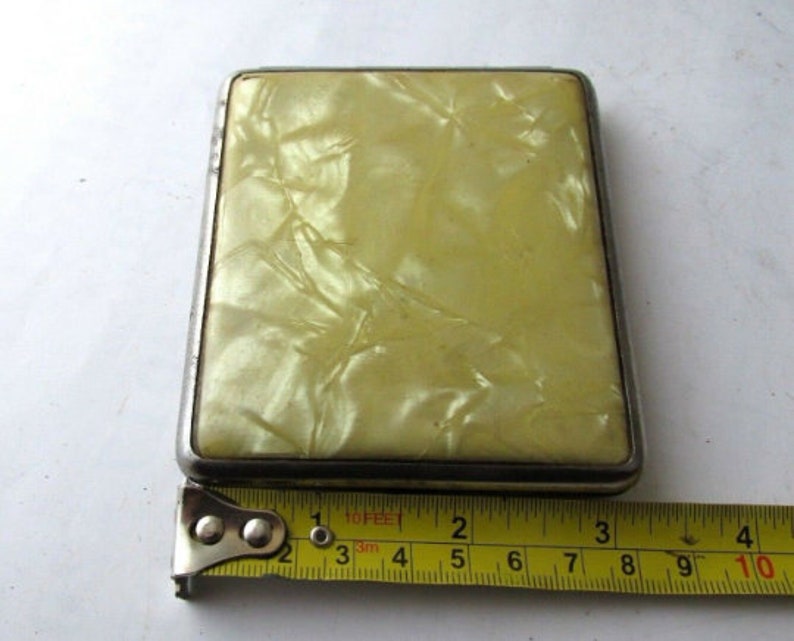 1930s Rare Antique Art Deco Amber Bakelite Celluloid Cigarette Case ...