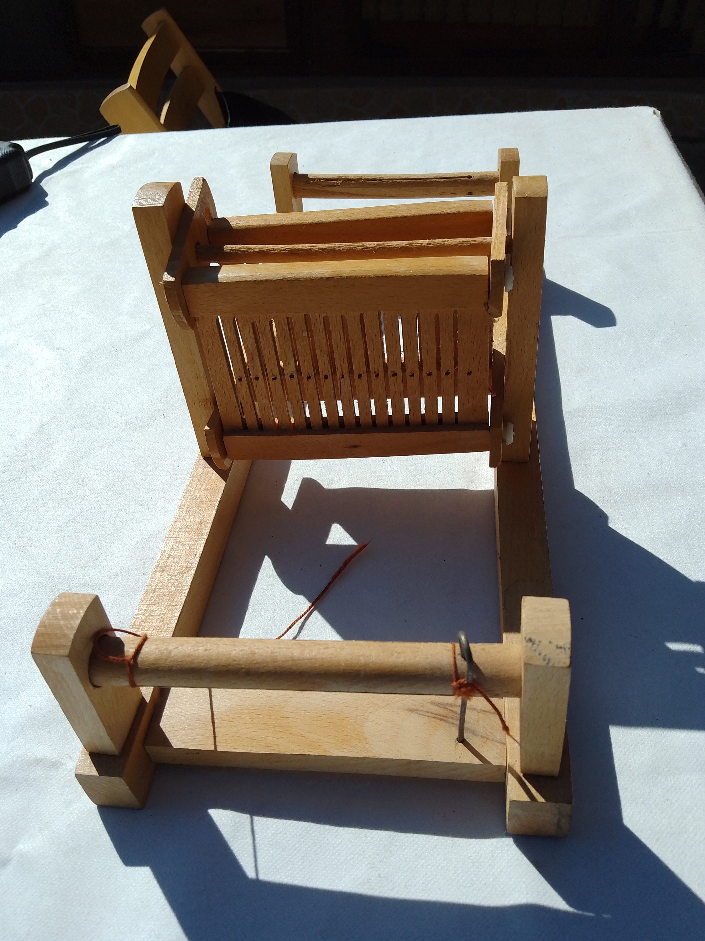 Old Little Wooden Weaving Loom - Children's Wooden Toy - Etsy