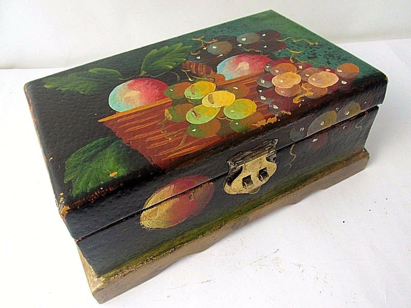 Vintage Russian Soviet Hand-painted Wooden Box - Etsy