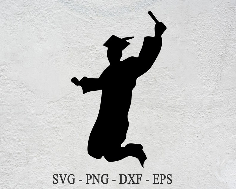 Graduate Silhouette SVG Graduation Svg, Graduation Bundle Graduate ...