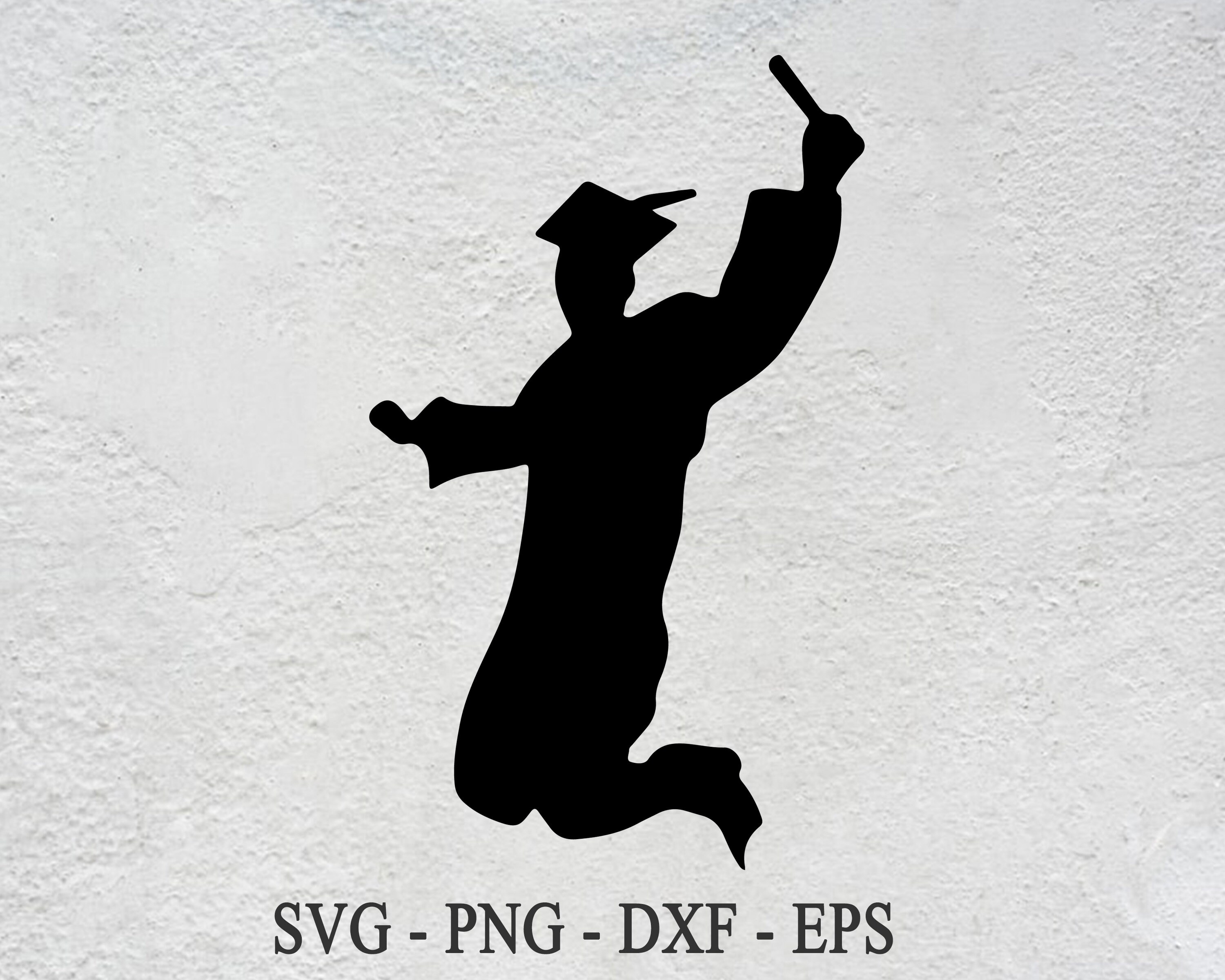 Graduate Silhouette SVG Graduation Svg, Graduation Bundle Graduate ...