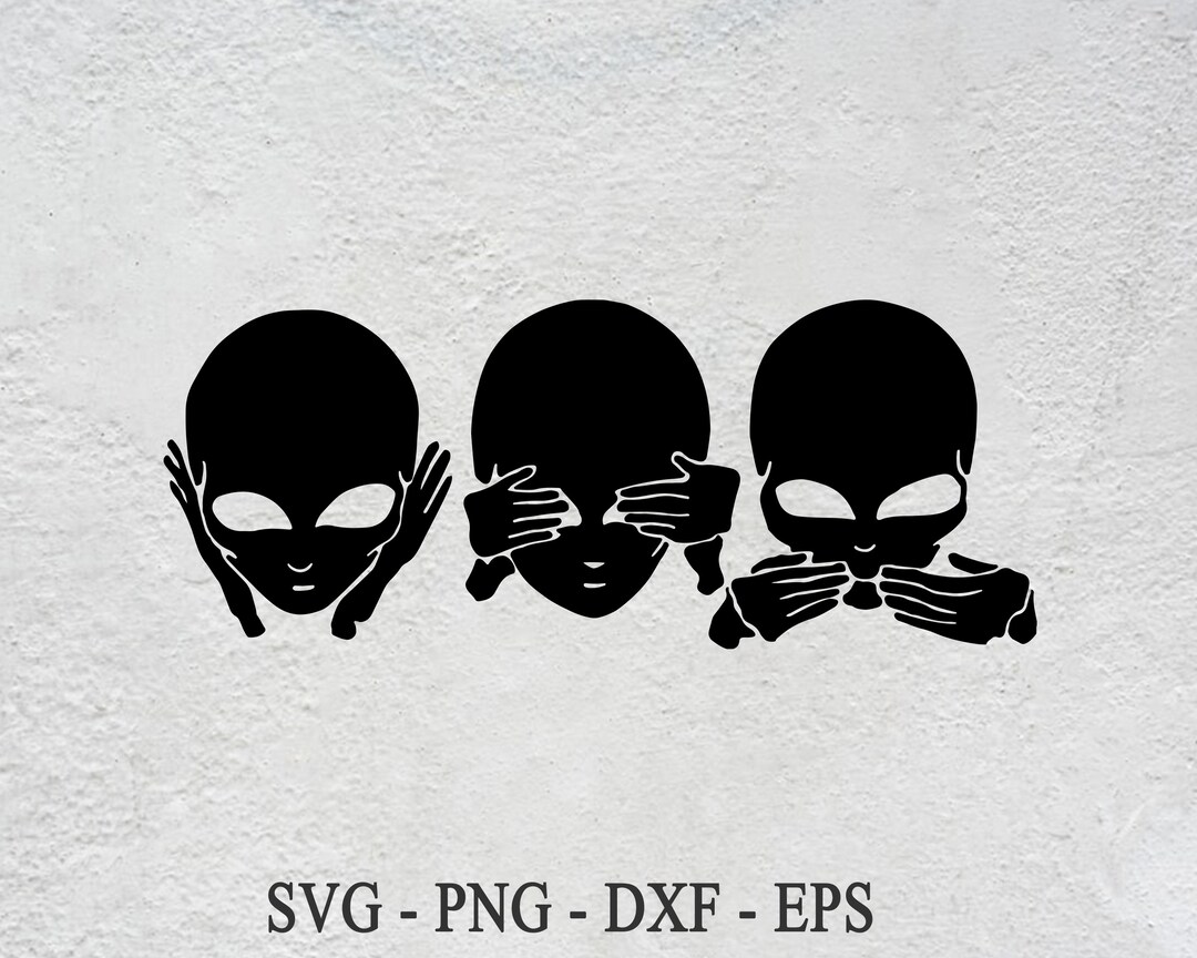 COMMERCIAL USE! Alien Face Cut File, Cut File, Cricut, Instant Download ...