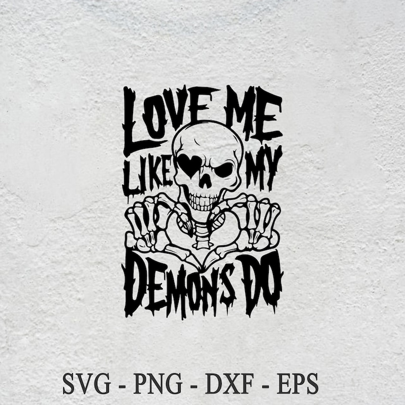 Demon Skeleton Svg - Etsy UK