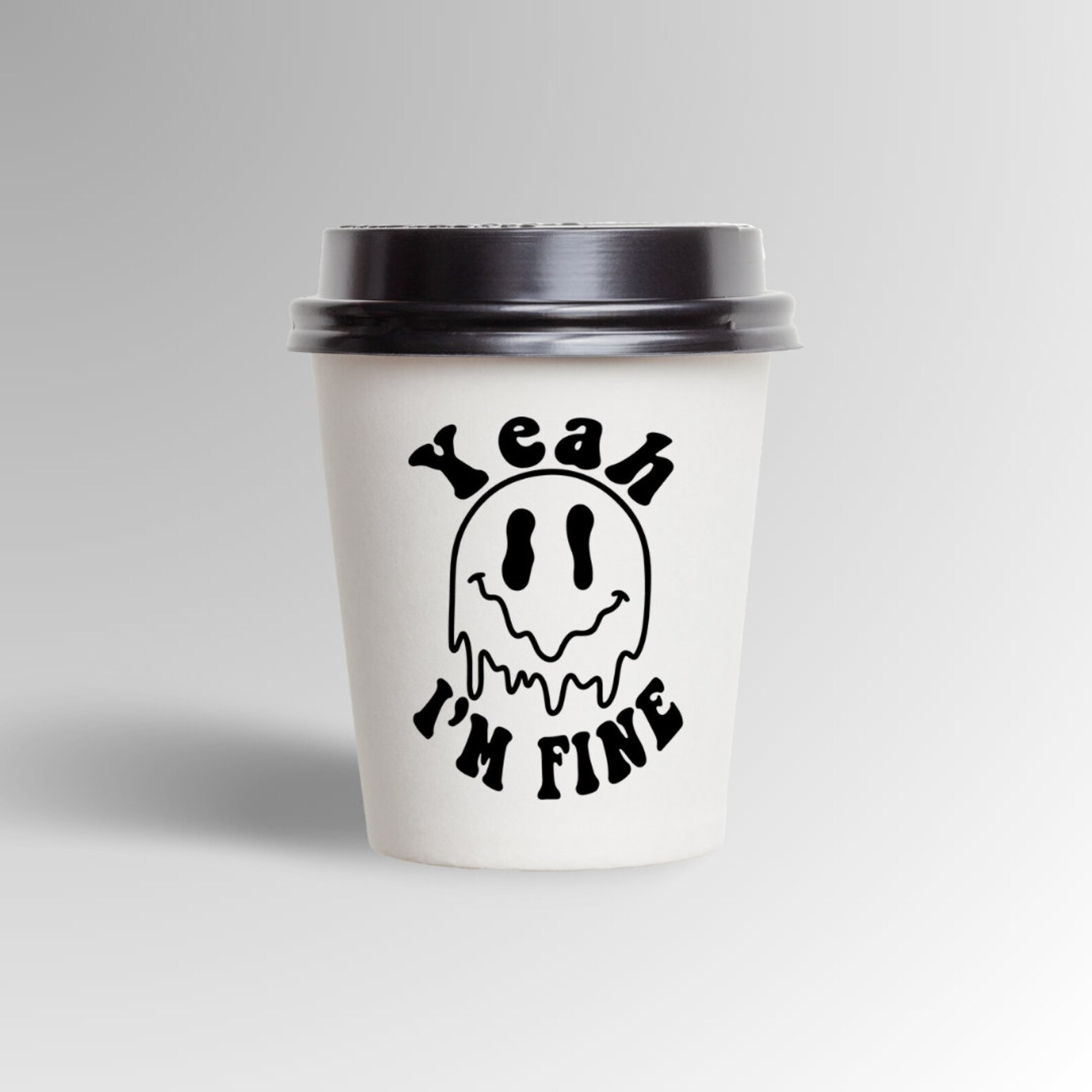 I'm Fine Smiley Face SVG PNG: Funny Impervious Design (digital Download ...