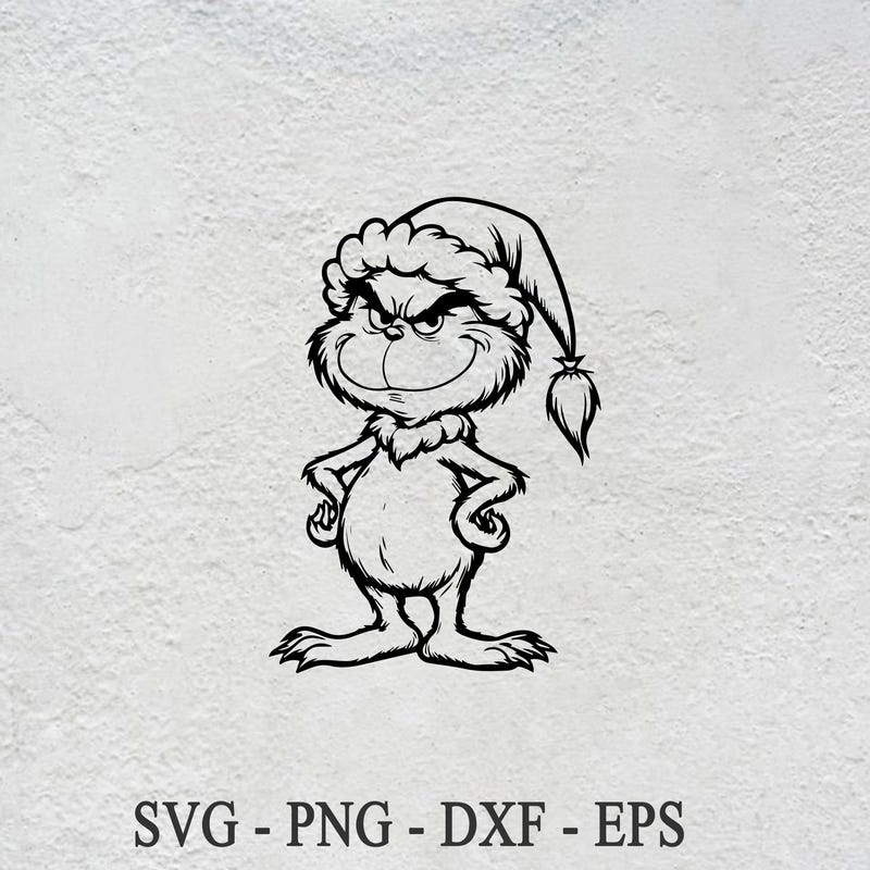 Grinch Faces for Decal - Etsy