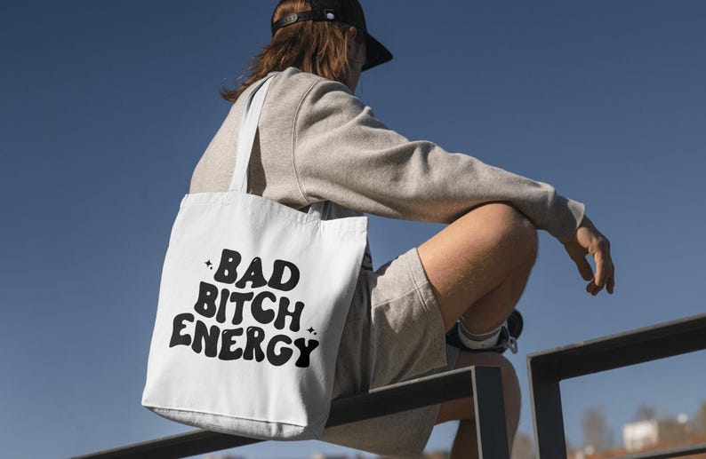 Bad Bitch Energy SVG, Wavy Letters Svg, Silhouette Cut File, Cricut Svg ...