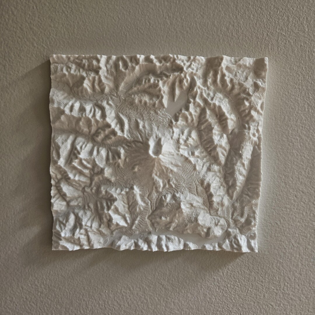 Personalized Terrain Map Wall Art, Home Decor - Etsy