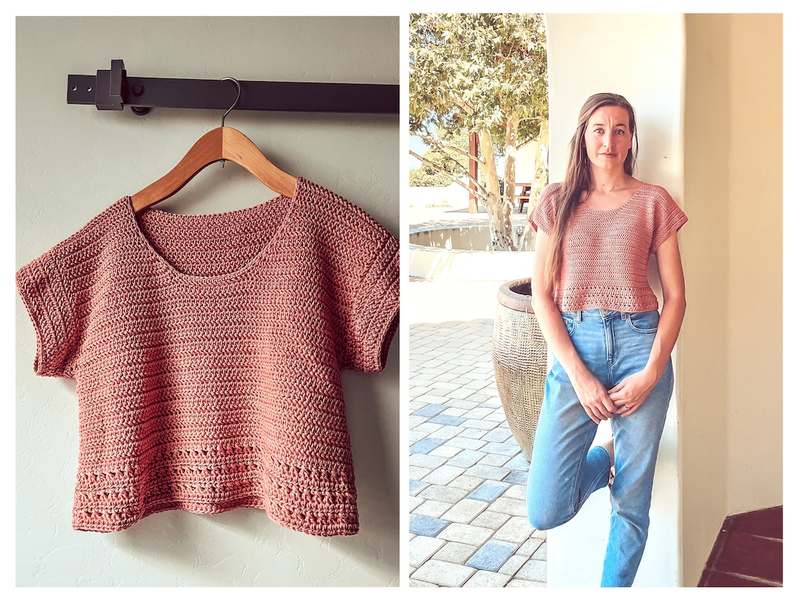 Tee Shirt Crochet Pattern Crochet Top Pattern PDF New Sew - Etsy