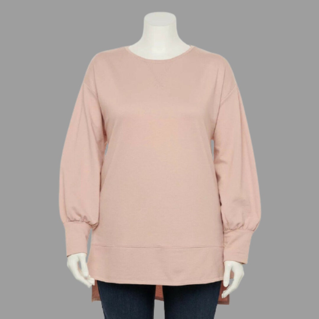 Women's Plus Size Sweaters, Muted Plush Pink Sweaters, Fall Sweaters ...