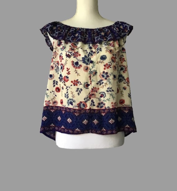 Vintage ruffle top blouse - Gem