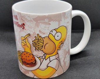 The Simpsons Coffee/espresso Mug/cup 2014 - Homer Simpson - Etsy