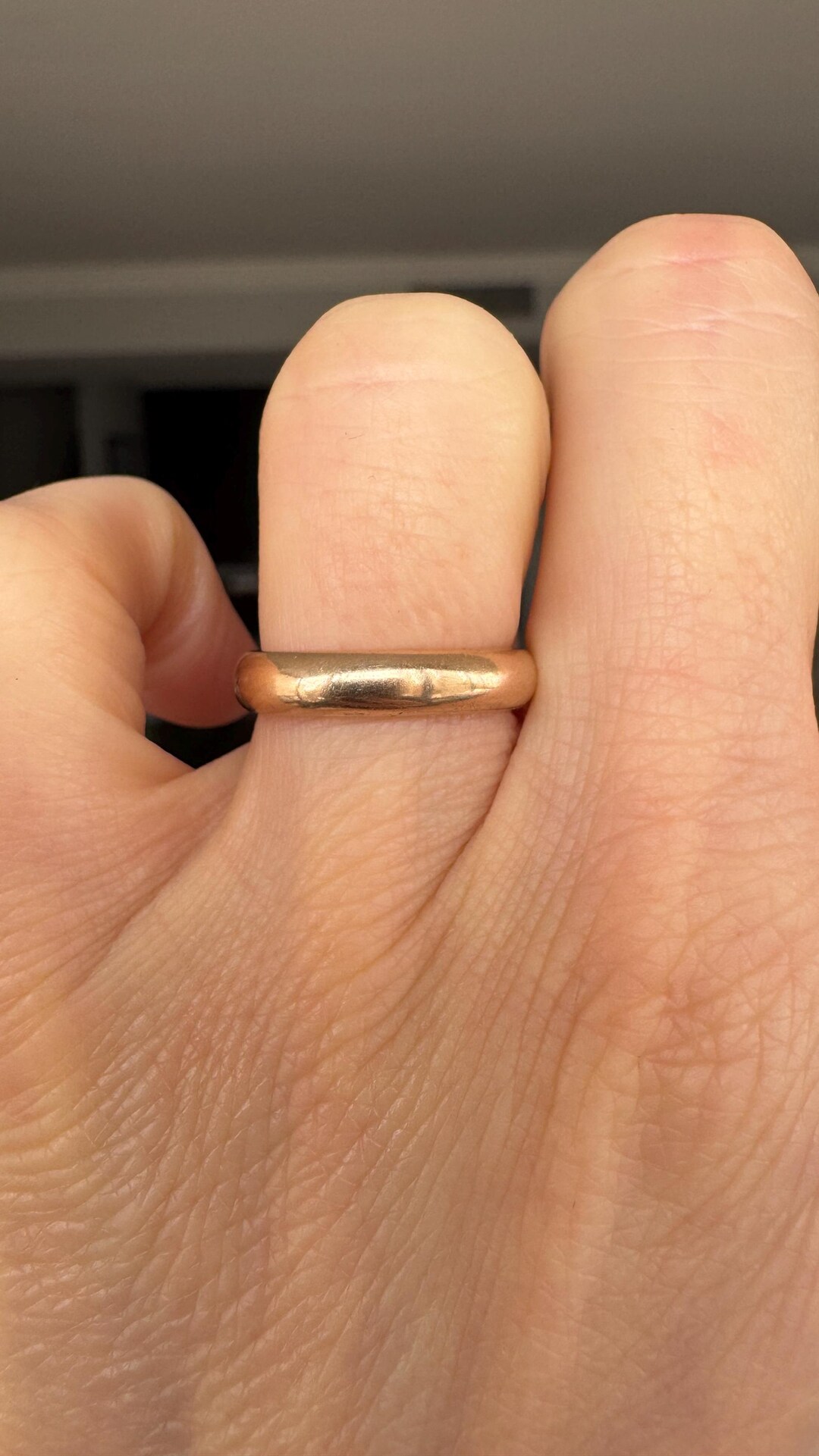 Antique Victorian Era Solid Gold ‘donut’ Band - 10K Yellow Gold ...