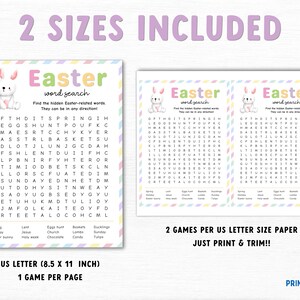 Easter Word Search Game, Printable Easter Party Game, Classroom ...
