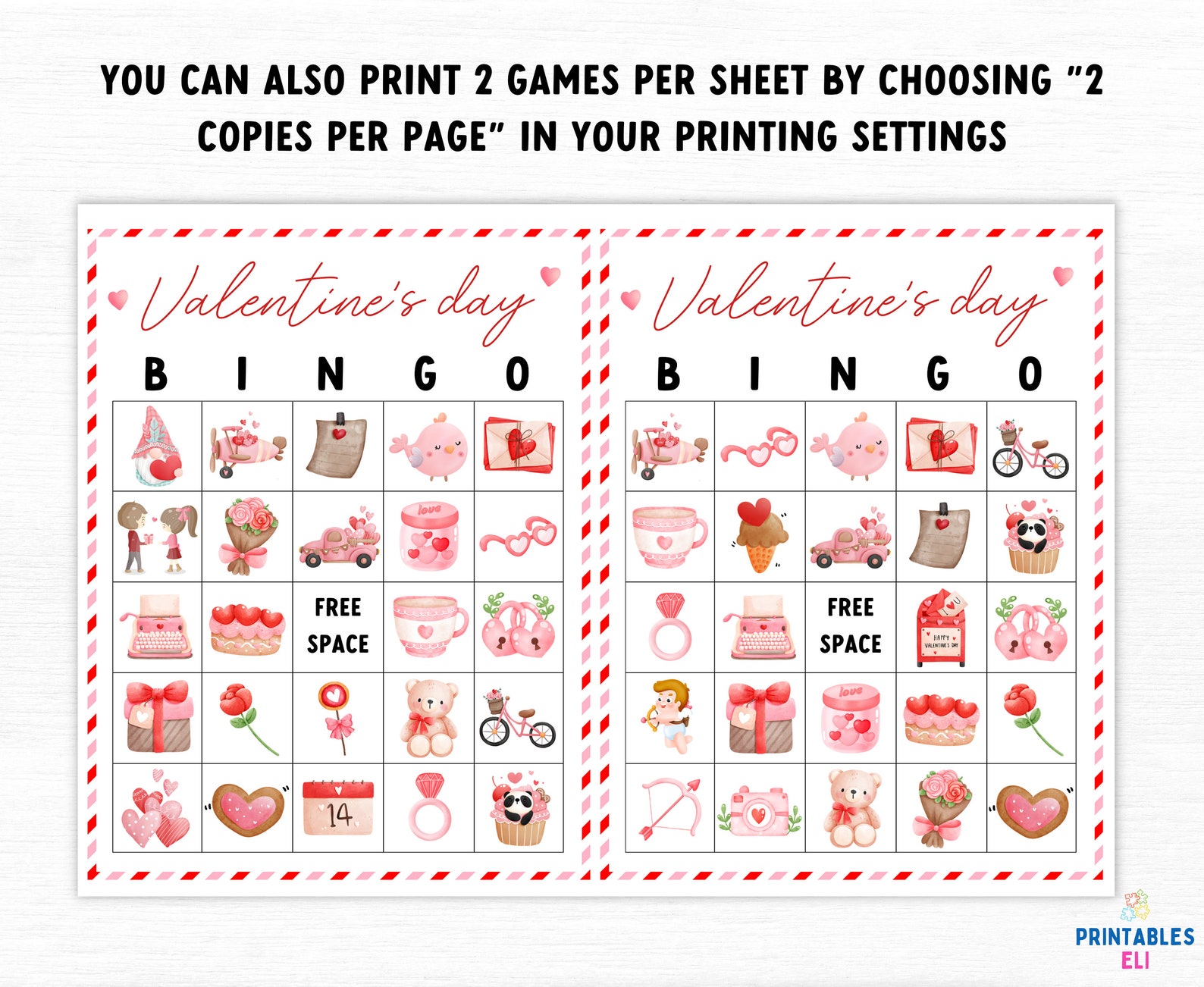 Valentines Day Bingo Cards, Valentines Day Bingo, Valentines Day ...