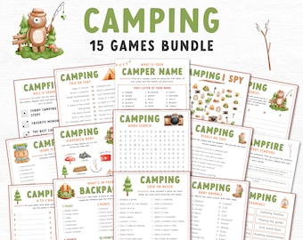 Camping Scavenger Hunt Printable for Kids Treasure Hunt and - Etsy