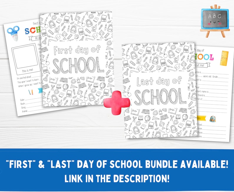 First Day of School Printable, Back to School Questionnaire Template ...