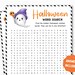 Halloween Word Search Printable, Party Games Printable, Halloween Kids ...
