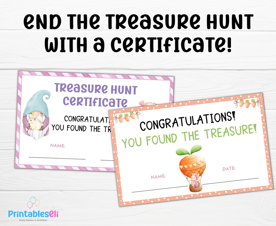 Outdoor Easter Treasure Hunt Clues Easter Scavenger Hunt for - Etsy