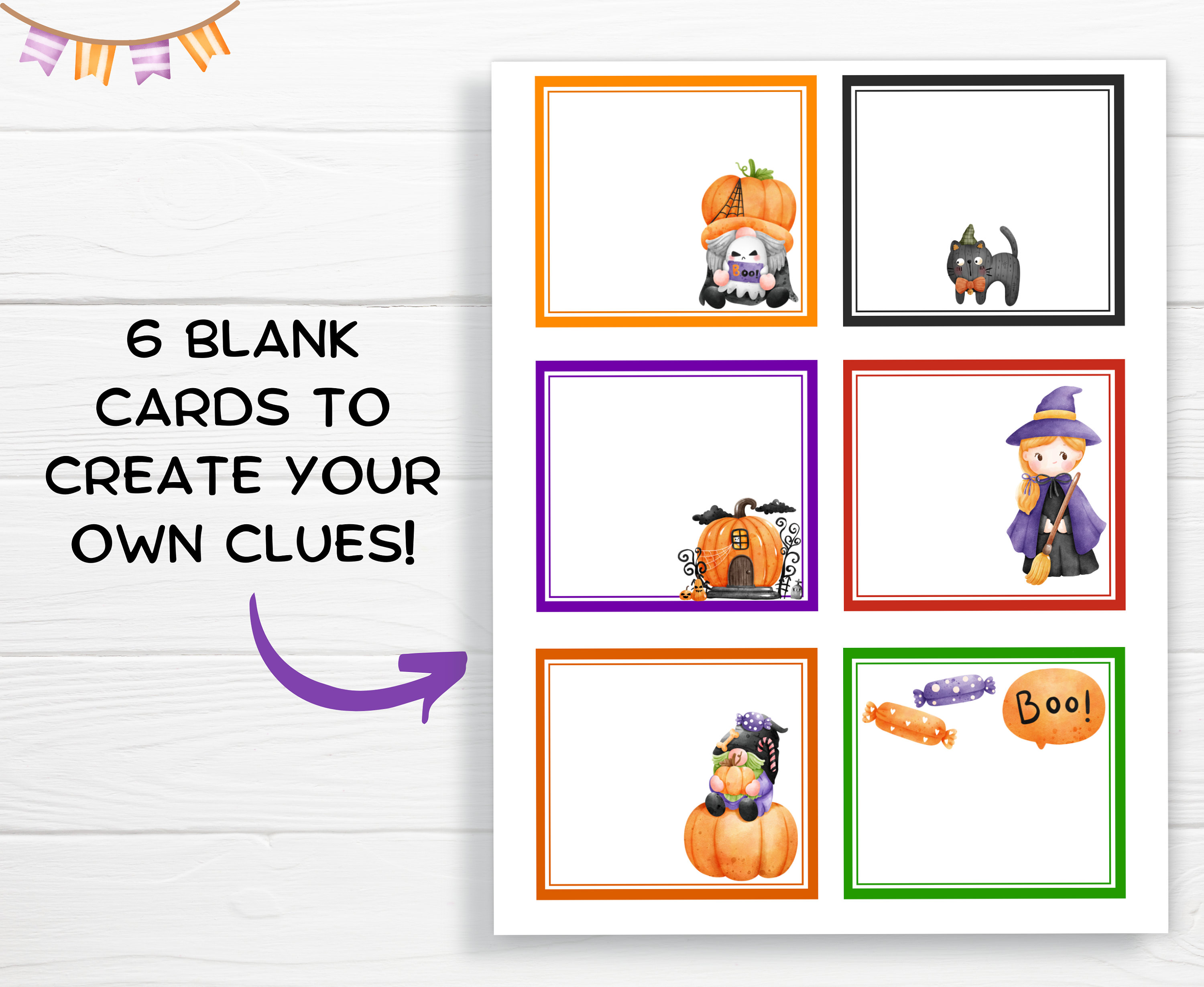 Indoor Halloween Treasure Hunt, Halloween Scavenger Hunt for Kids ...