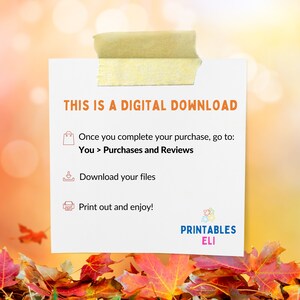 Autumn Scavenger Hunt Game, Printable Fall Party Game, Autumn Activity ...
