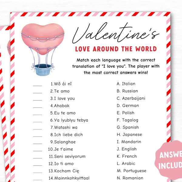 Printable Valentine - Etsy