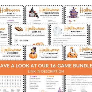 Halloween Word Scramble Printable Game, Halloween Party Games Printable ...