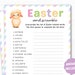 Easter Word Scramble Game, Printable Easter Party Game, Classroom ...