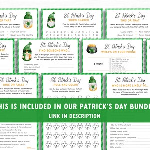 Roll and Color St. Patrick's Day Printable Game, Patrick's Day Page ...