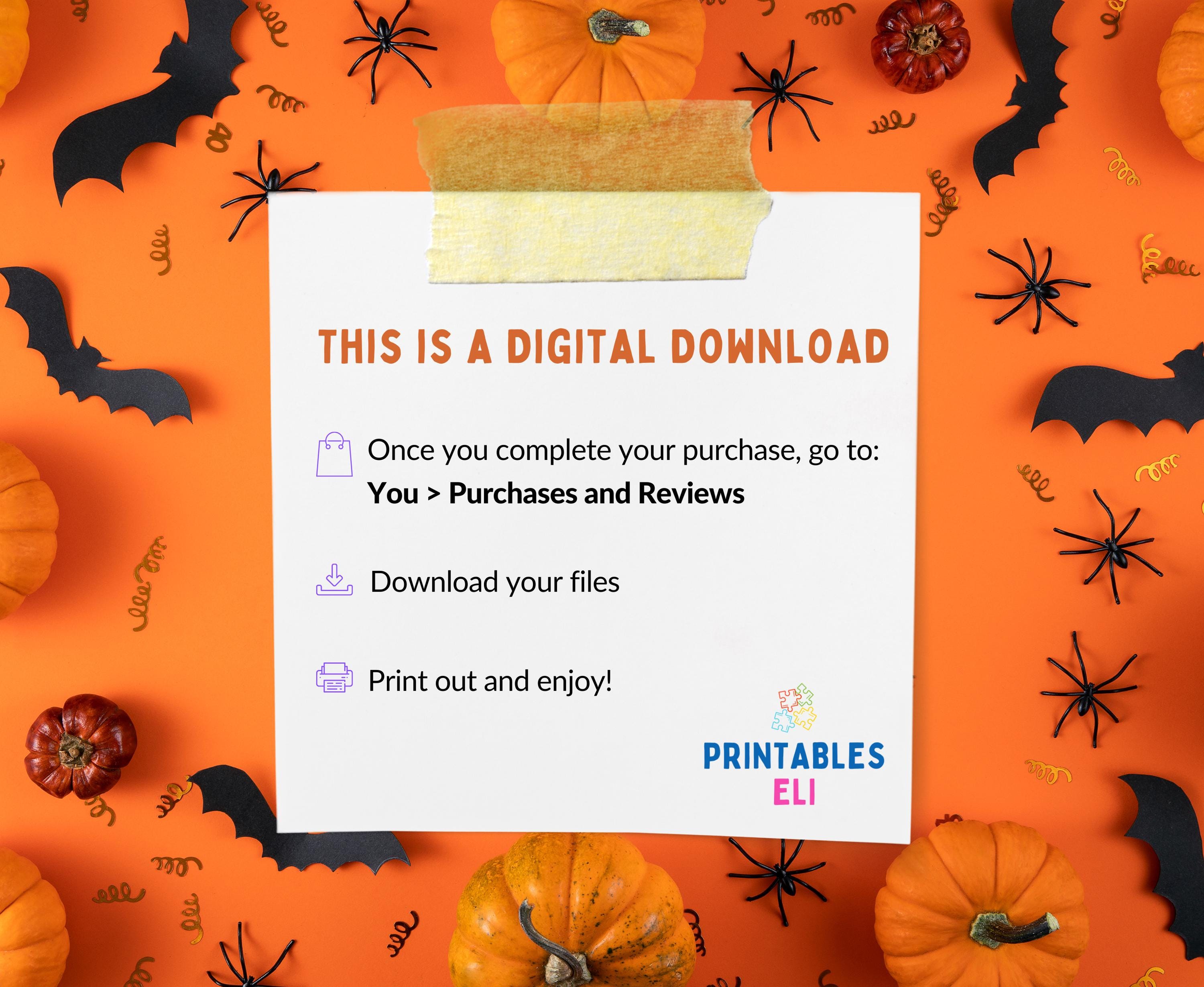 Halloween Left Right Game, Gift Exchange Game, Halloween Party Game ...