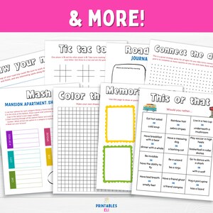 Road Trip Games Bundle, Printable Road Trip Activity Pack, Family Games ...