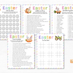 15 Easter Games Bundle Printable, Easter Party Game Printable ...