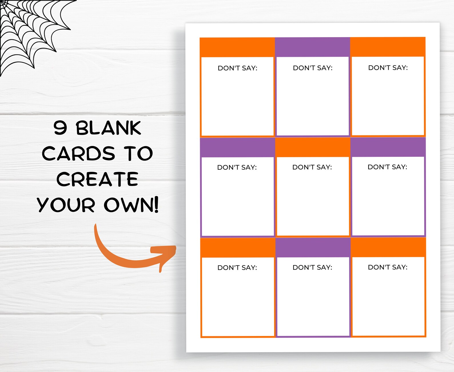 Halloween Taboo Game Family Party Game Printable Halloween - Etsy